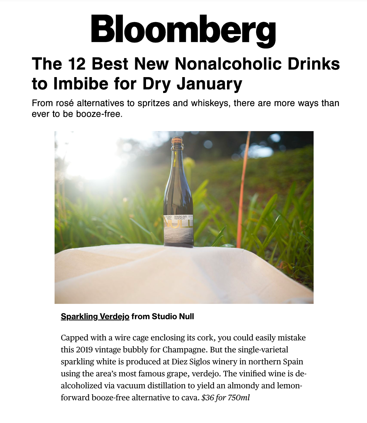 Press for Null Wines